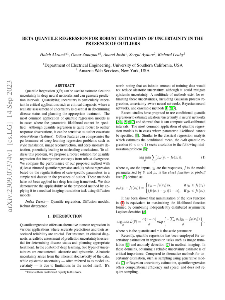 Beta Quantil - English | PDF | Regression Analysis | Outlier