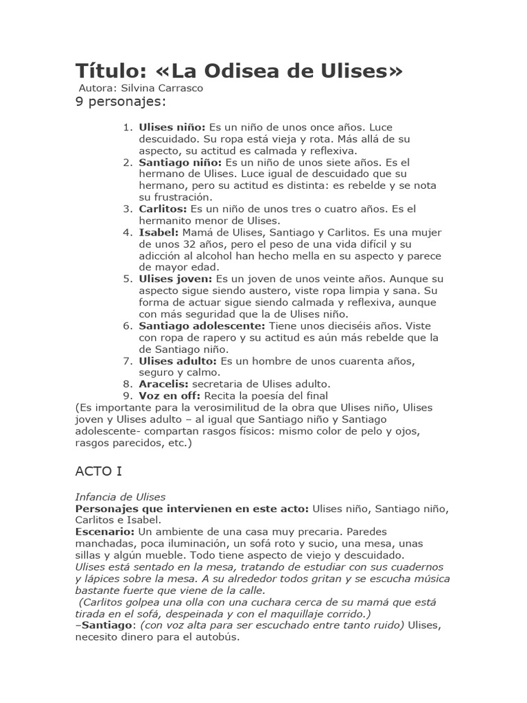 La Odisea de Ulises | PDF | Odiseo