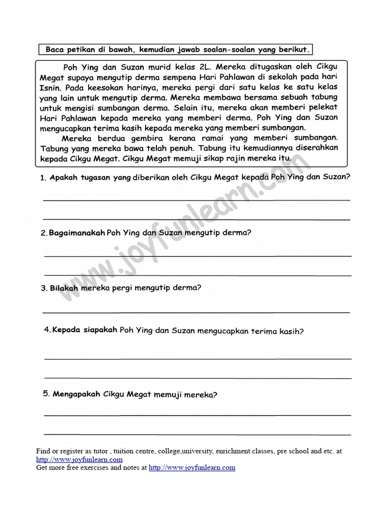 Y2 Latihan Ulangkaji Peperiksaan BM | PDF | Educational Stages | School Types