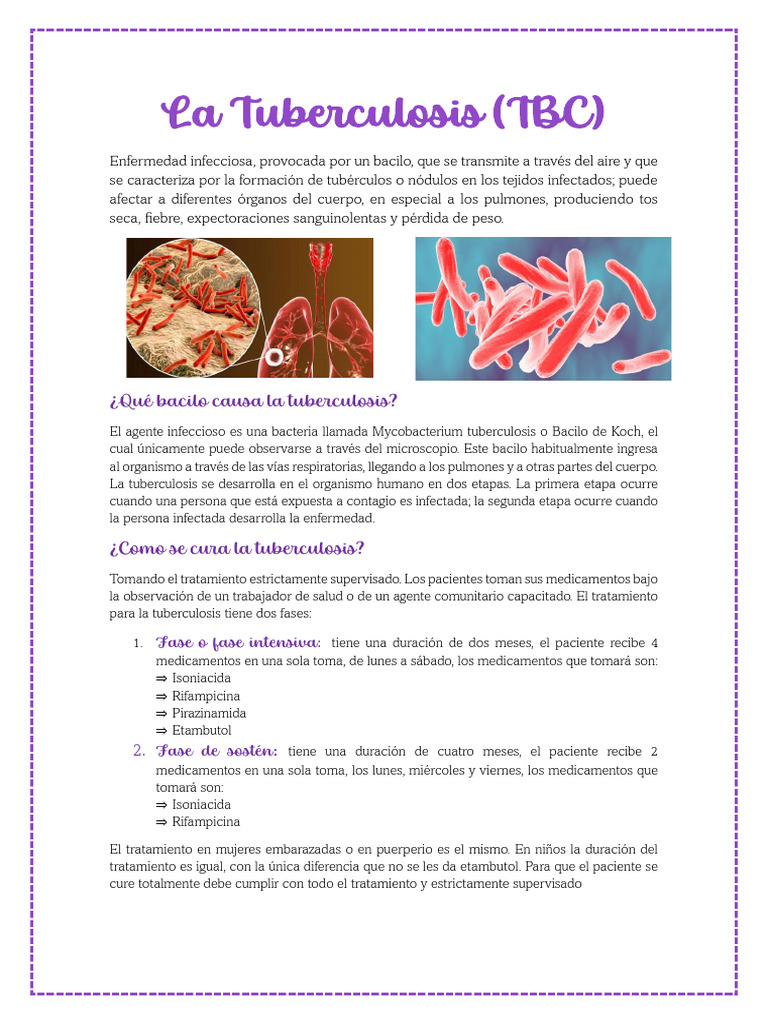 La Tuberculosis | PDF