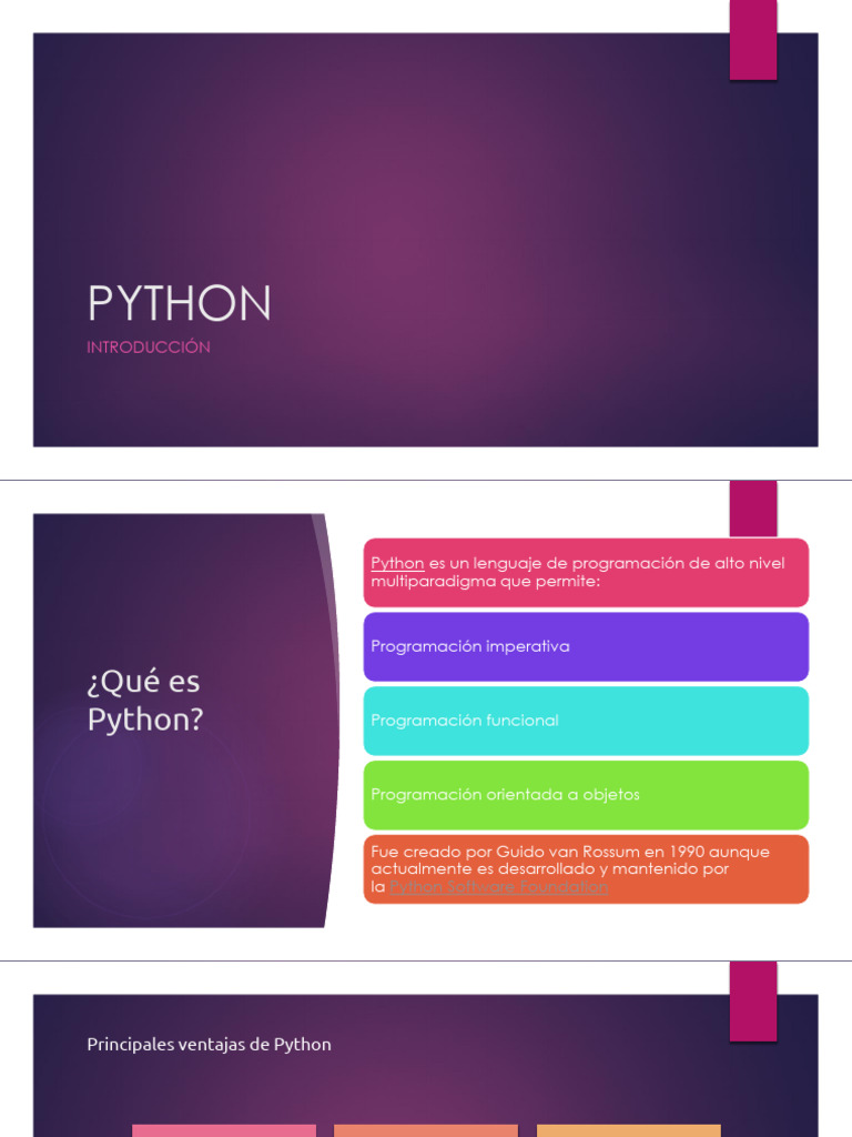 Python Introducción Pdf Python Lenguaje De Programación Lenguaje De Programación