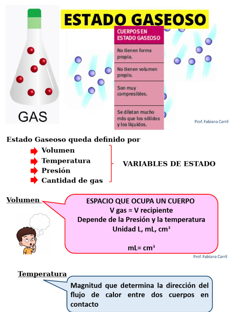 Estado Gaseoso | PDF | Gases | Presión
