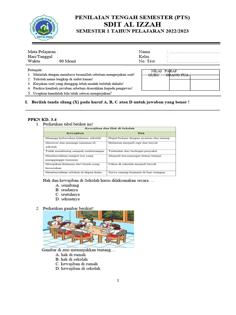 SOAL Pts Tema 3 kls.6 | PDF