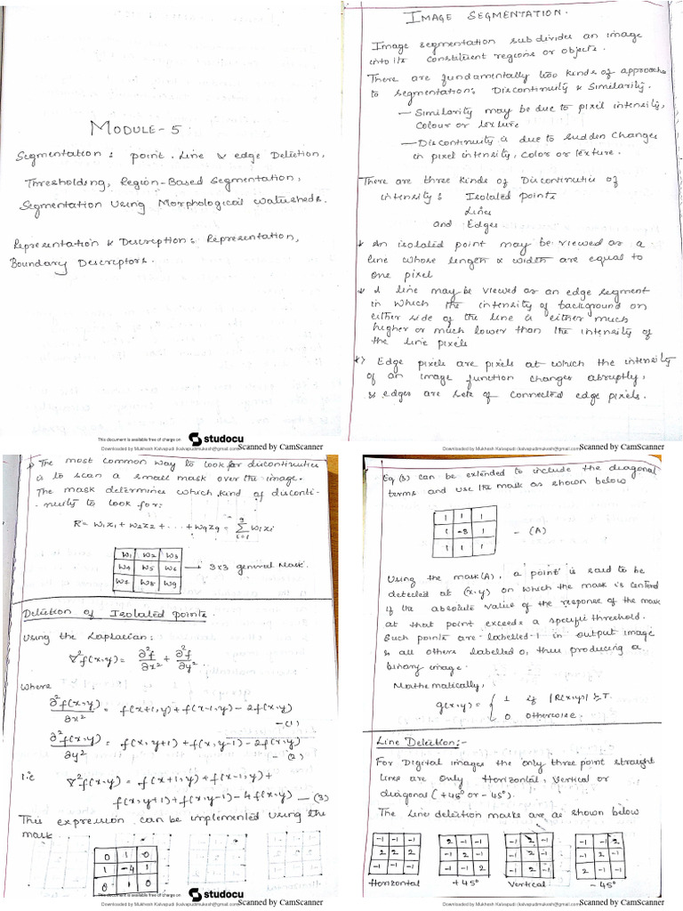 Digital Image Processing Module 5 | PDF | Imaging | Application Software