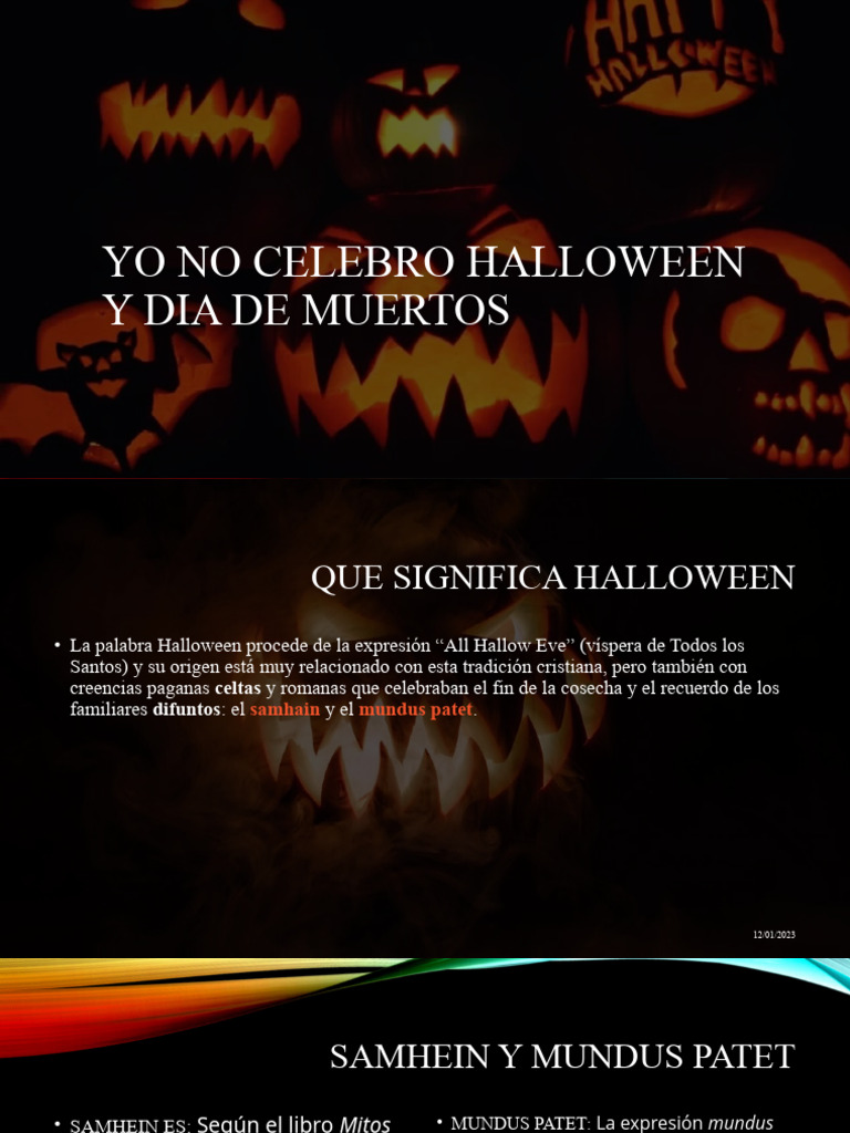Razones para no celebrar Halloween | PDF | Víspera de Todos los Santos ...