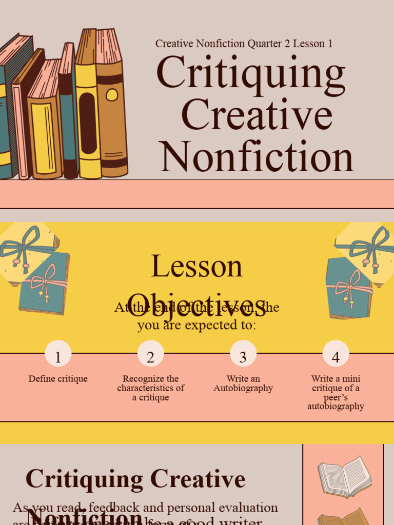 CNF Critiquing Creative Nonfiction | PDF | Argument | Evaluation