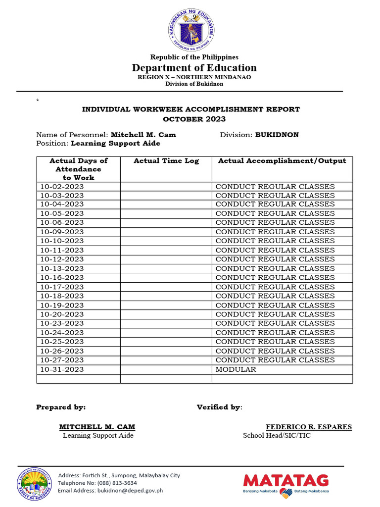 IWAR-TEMPLATE-AUGUST-2023 Mitch | PDF