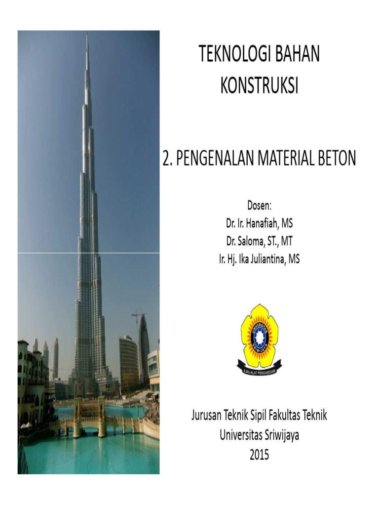 Jenis dan Karakteristik Material Beton | PDF