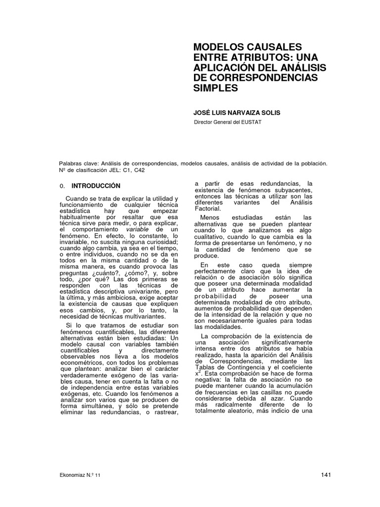 Modelos Causales | PDF | Econometría | Estadísticas