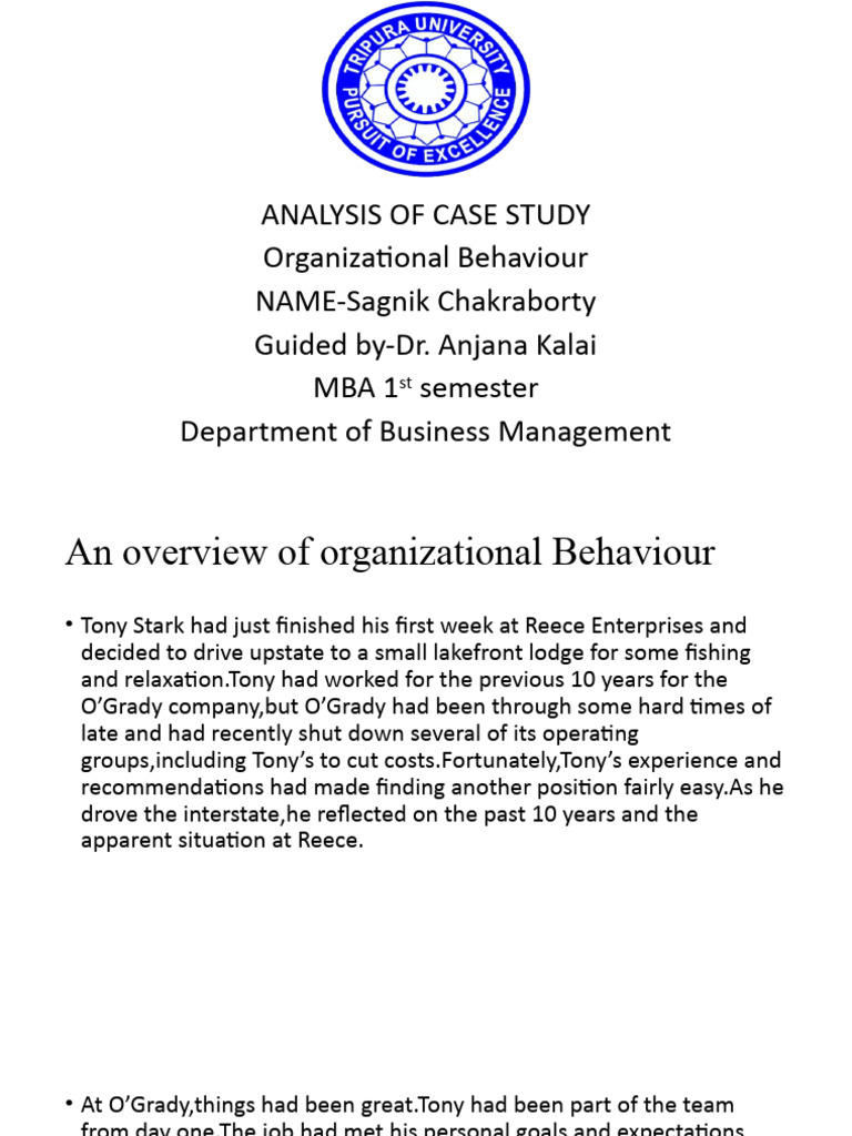 OB by Sagnik | Download Free PDF | Behavioural Sciences