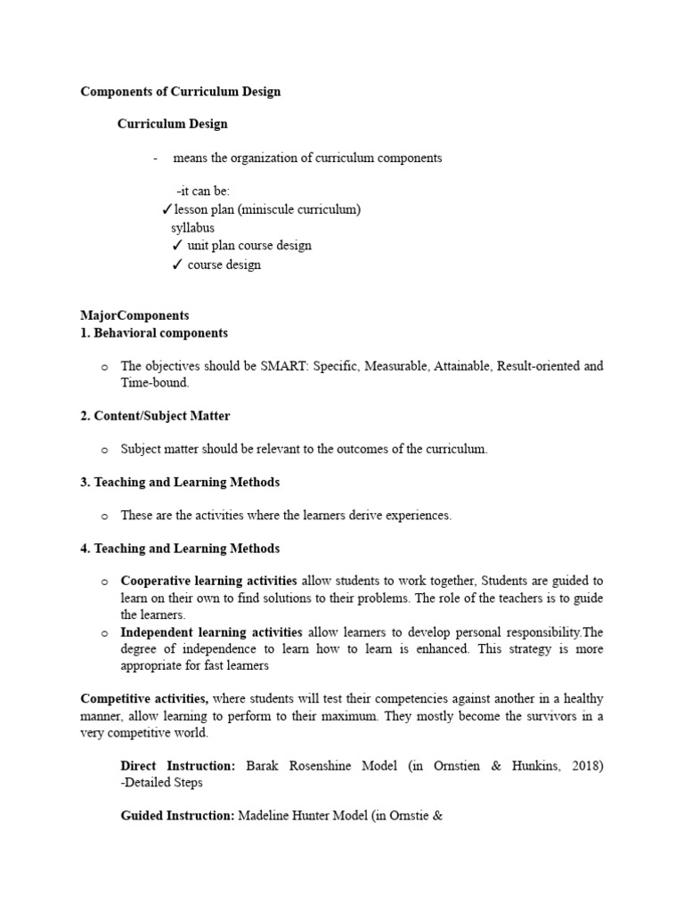 Curriculum Design Curriculum Mapping and Audit | PDF | Curriculum ...