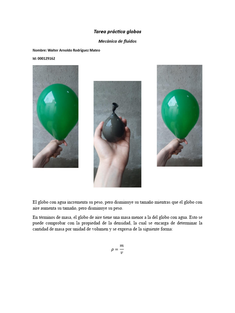 Tarea Práctica Globos | PDF