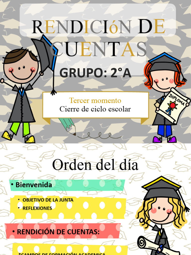 3° A Presentacion Junta Rendicion de Cuentas 1° Periodo (Noviembre ...