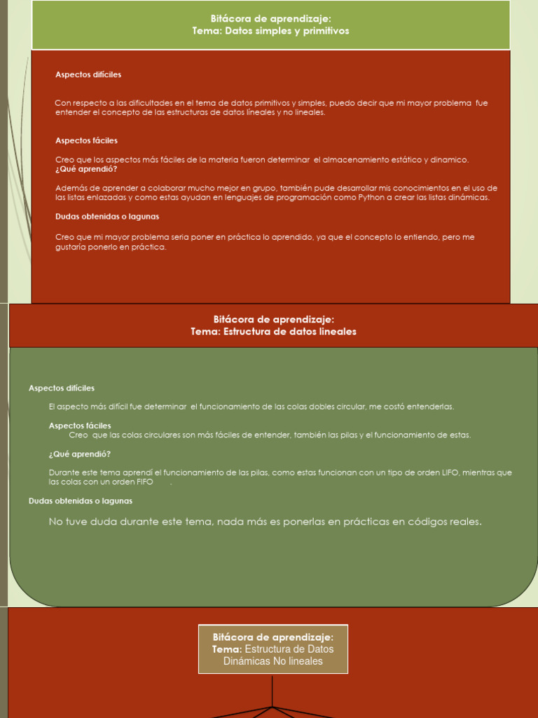 Bitácora de Aprendizaje | PDF | Aprendizaje | Programación de computadoras