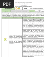 Planeación Mi Comunidad Se Expresa Pdf Evaluación Aprendizaje En