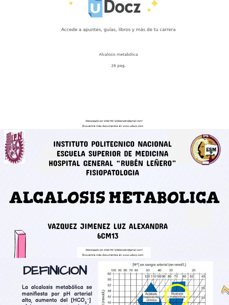 Alcalosis Metabolica 324422 Downloadable 4098687 | PDF | Fisiología ...