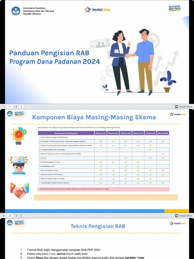 Panduan RAB Dana Padanan 2024 | PDF