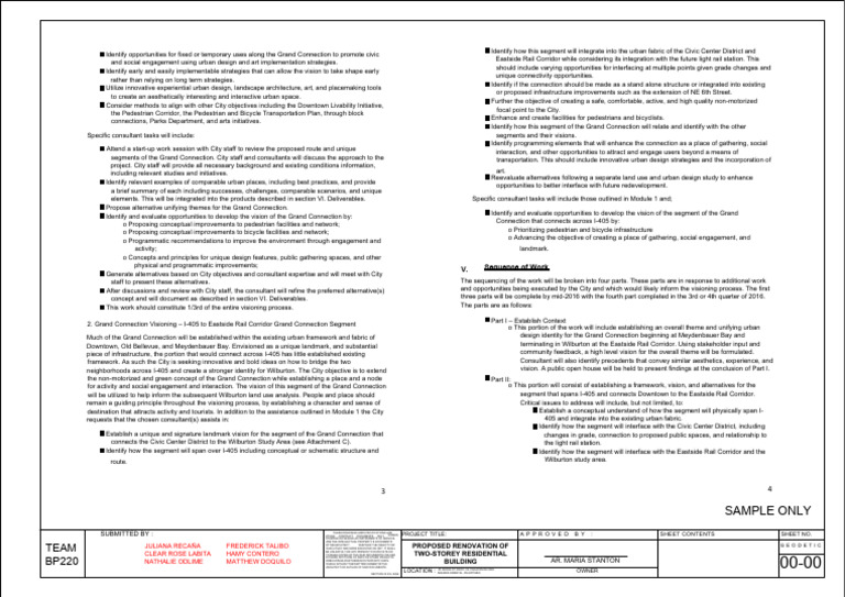 Team BP220: Sample Only | Download Free PDF | Urban Design