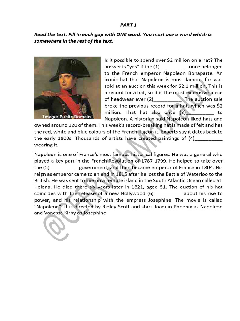 Reading Part 1 | PDF