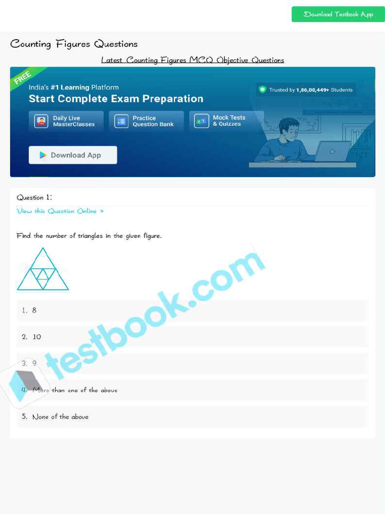 MCQ On Counting Figures 5eea6a0e39140f30f369e465 | PDF