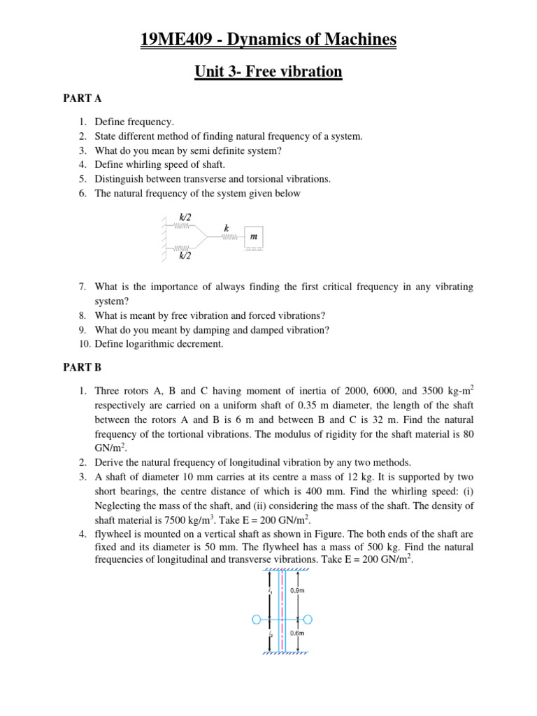 DOM Unit 3 QB | PDF | Oscillation | Damping DOM Unit 3 QB | PDF | Oscillation | Damping