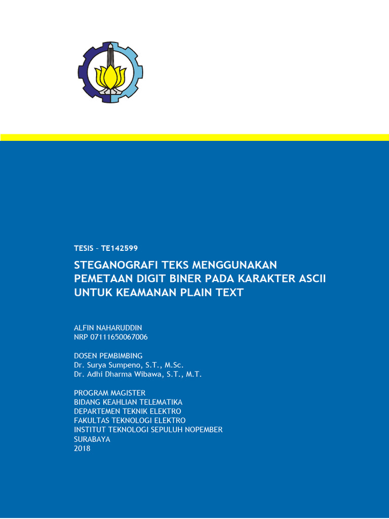 07111650067006-Master Thesis | PDF | Sains & Matematika | Komputer