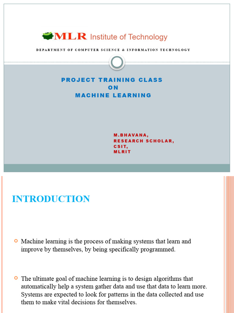 ML Project Based | PDF | Machine Learning | Statistical Classification