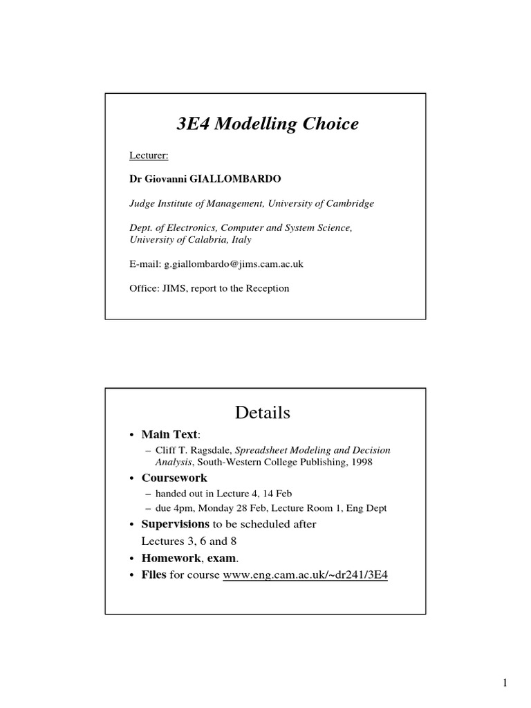 3e4 Lecture 1 Download Free Pdf Mathematical Optimization Linear Programming 2488