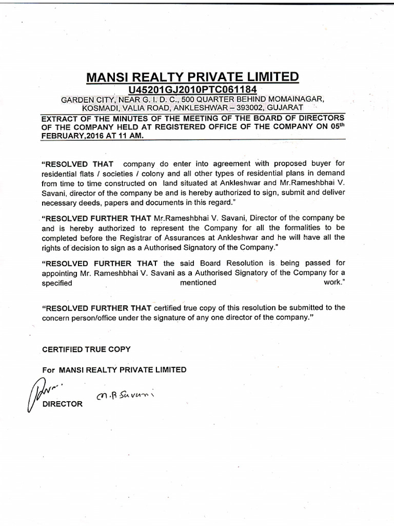 Board Resaulution MRPL | PDF