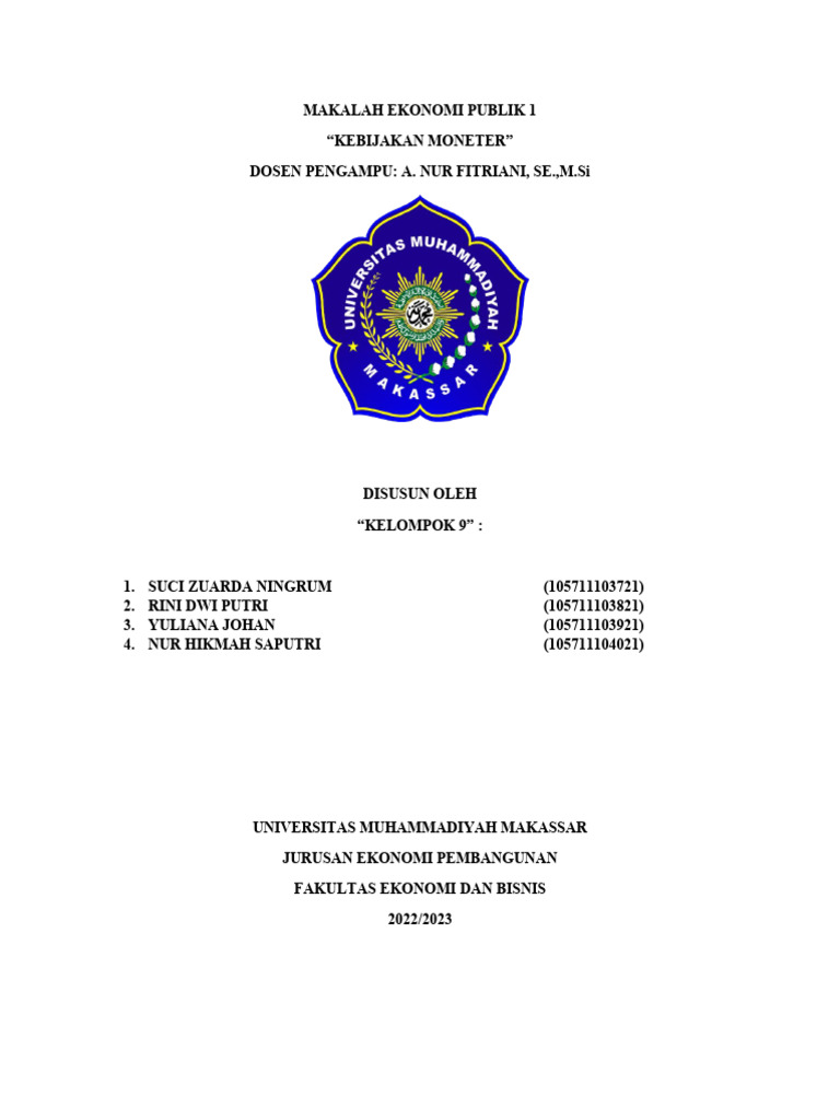KLP 9 Ekonomi Publik | PDF