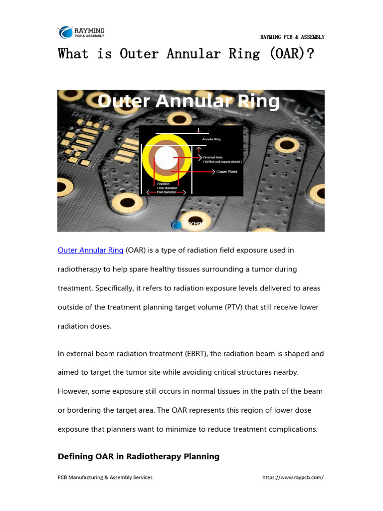 What Is Outer Annular Ring (OAR) | PDF | Radiation Therapy | Medical ...
