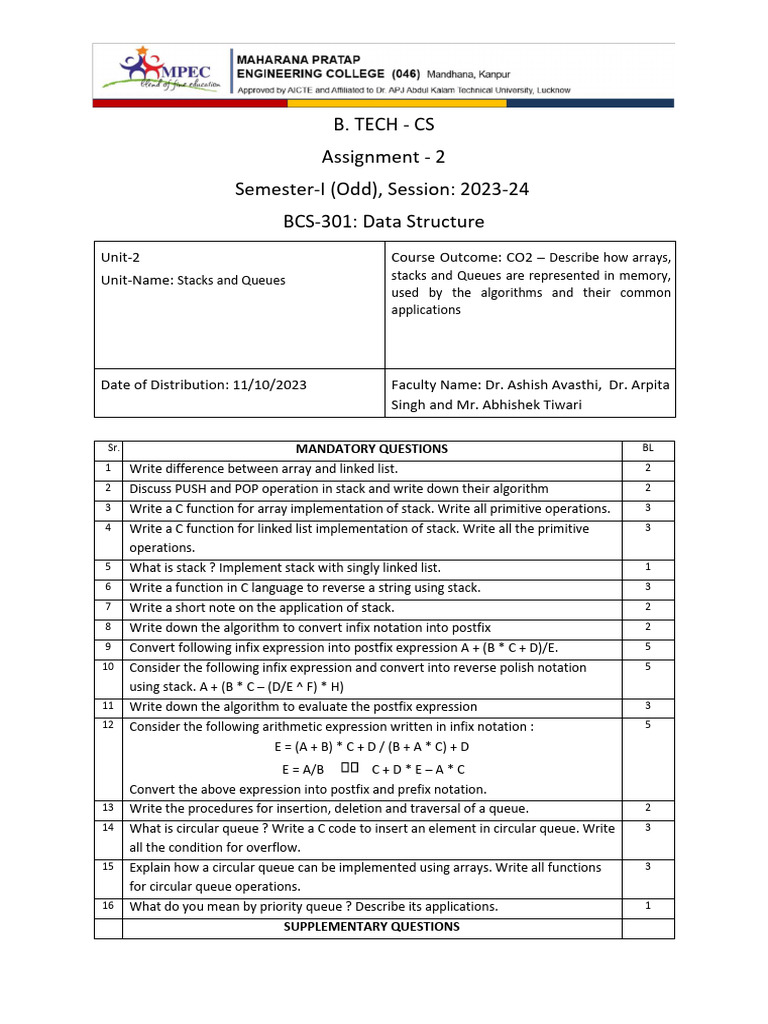 Assignment 2 Stack And Queues Pdf Queue Abstract Data Type Computer Programming 