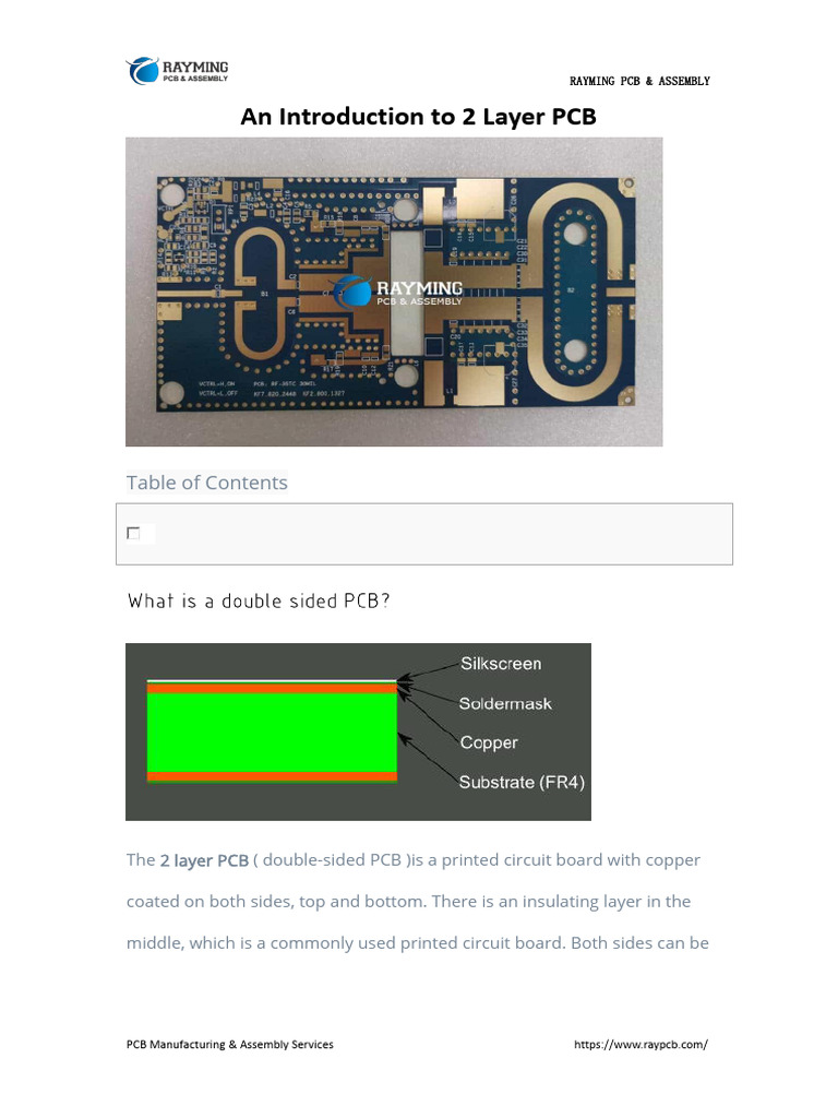 An Introduction To 2 Layer PCB | PDF | Printed Circuit Board | Soldering
