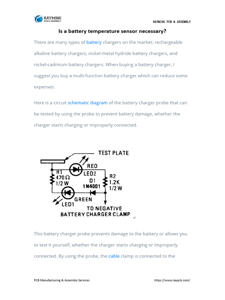 Is A Battery Temperature Sensor Necessary | PDF | Lithium Ion Battery ...