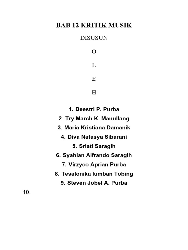 Bab 12 Kritik Musik | PDF