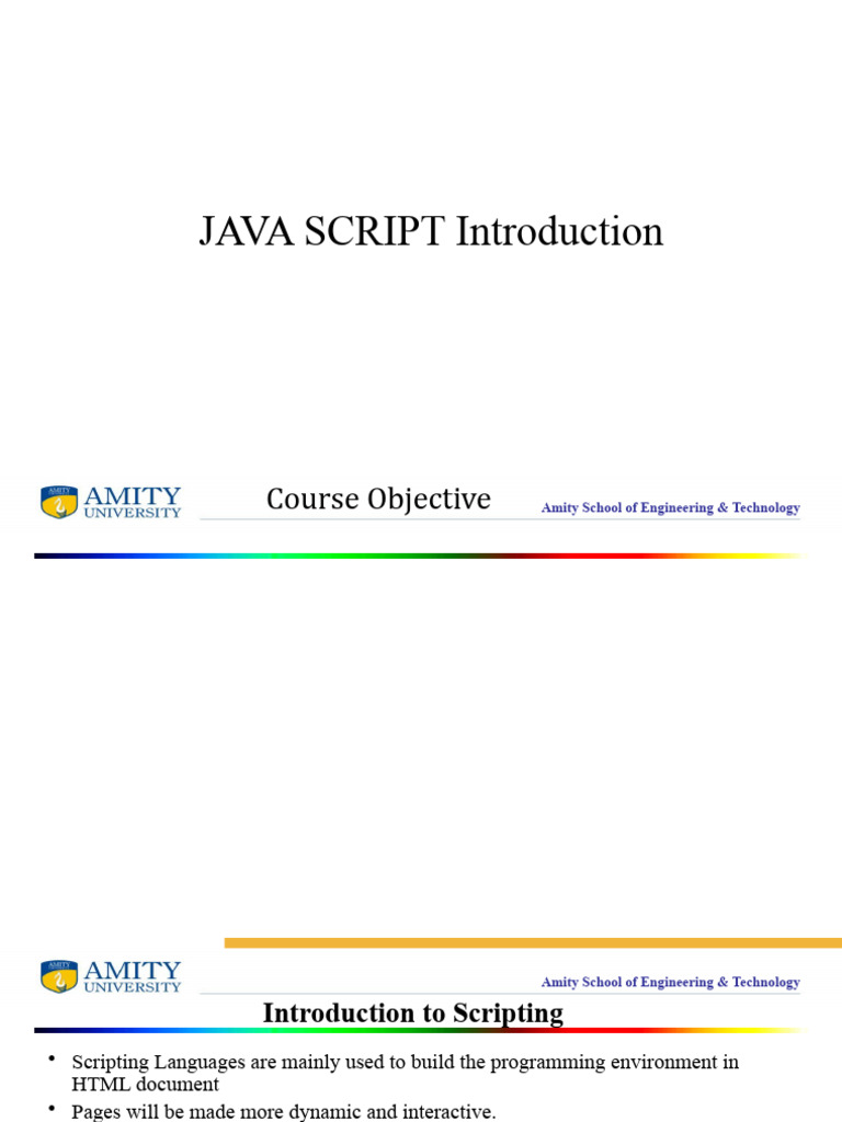 Java Script Intro | PDF | Java Script | Control Flow Java Script Intro | PDF | Java Script | Control Flow
