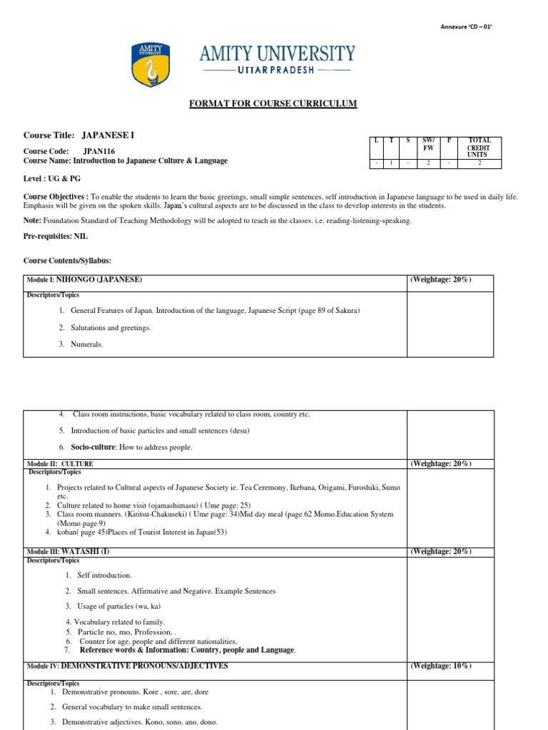 Japanese Language & Culture Curriculum | PDF | Japanese Language ...