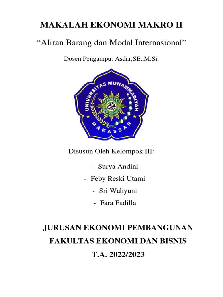 Kelompok 3 Ekonomi Makro II | PDF | Pengelolaan Keuangan & Uang