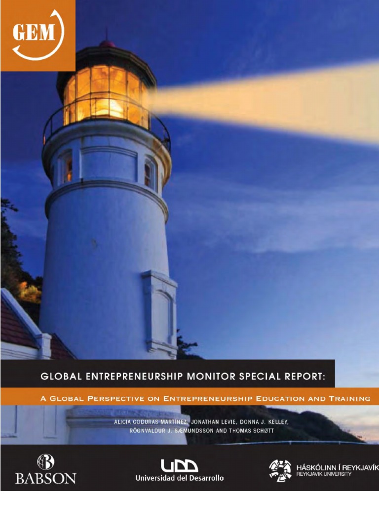 GEM Education Training Report | PDF | Entrepreneurship | Employment