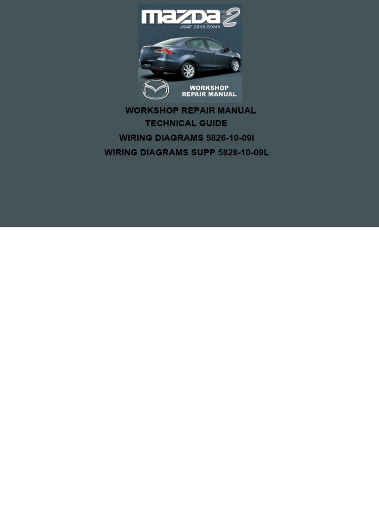 Mazda 2 Service Shop Repair Manual - 2007 - 2014 | PDF | Anti Lock ...