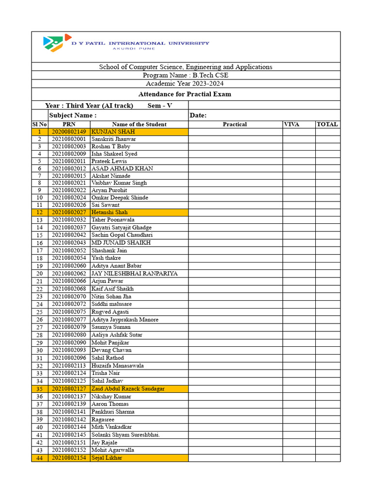 AI - Marking Sheet | PDF