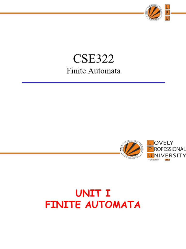 Lecture 1,2,3 | Download Free PDF | Automata Theory | Theory Of Computation Lecture 1,2,3 | Download Free PDF | Automata Theory | Theory Of Computation