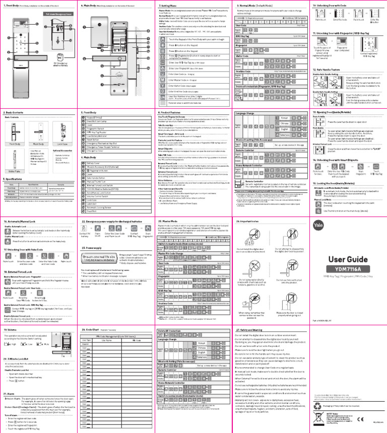 Ydm7116a en Manual | PDF