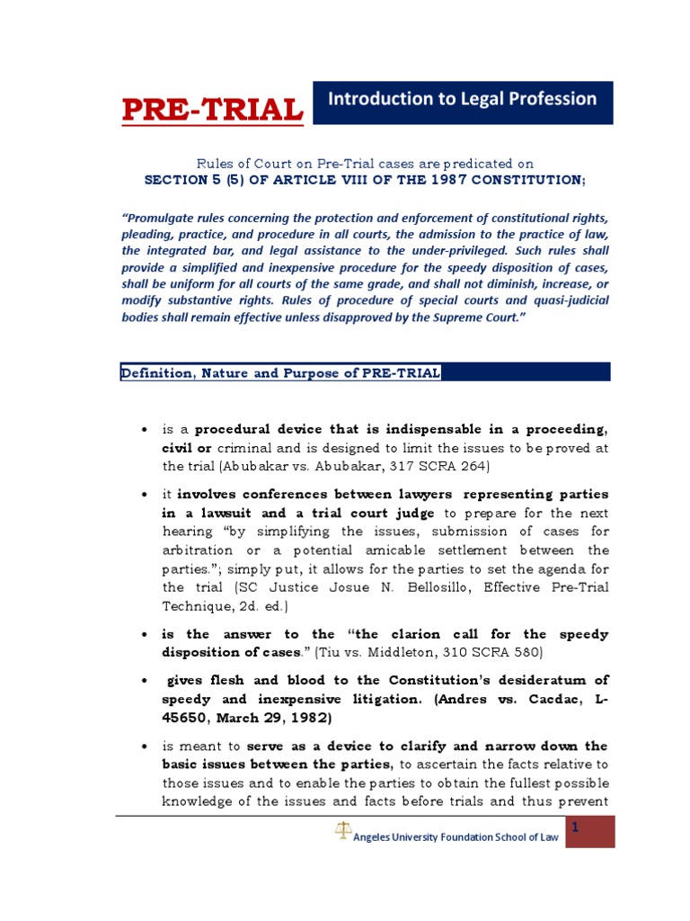 Pre-Trial Report | PDF | Plea | Plea Bargain