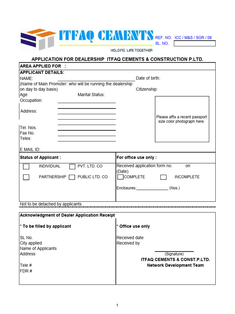 Cement Dealership Application | PDF
