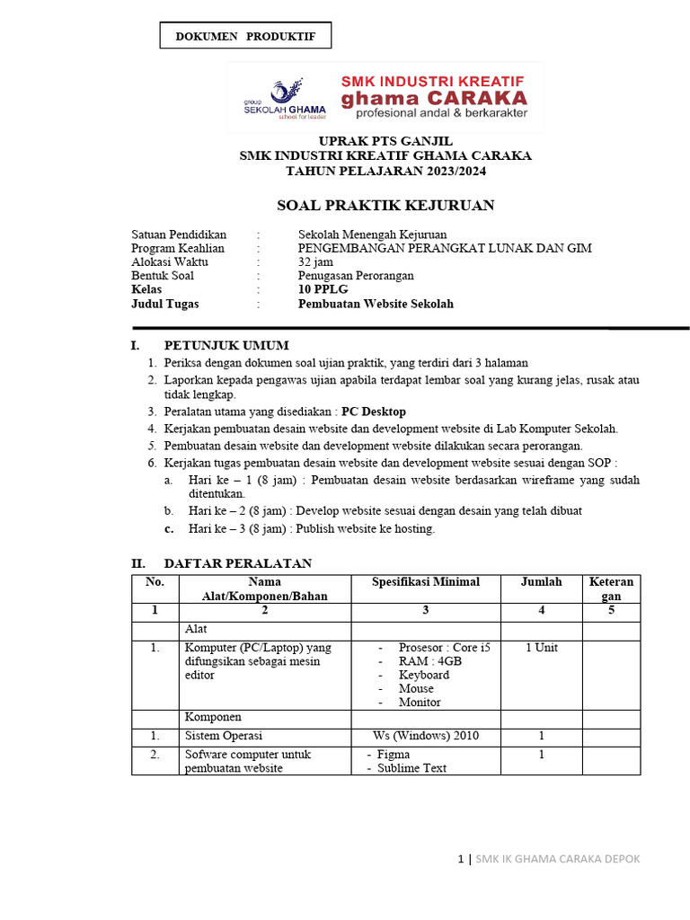 SPK Ilm Xii PSPT | PDF | Seni | Komputer