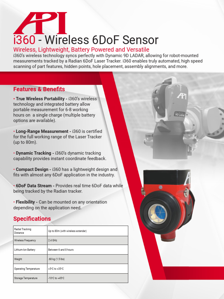 I360 Spec Sheet EN | PDF | Technology & Engineering