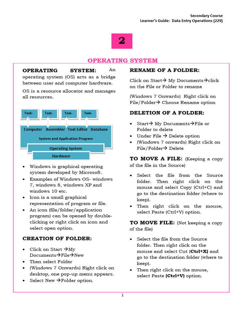 Lesson 2 Learners Guide Pdf Computer File Microsoft Windows 