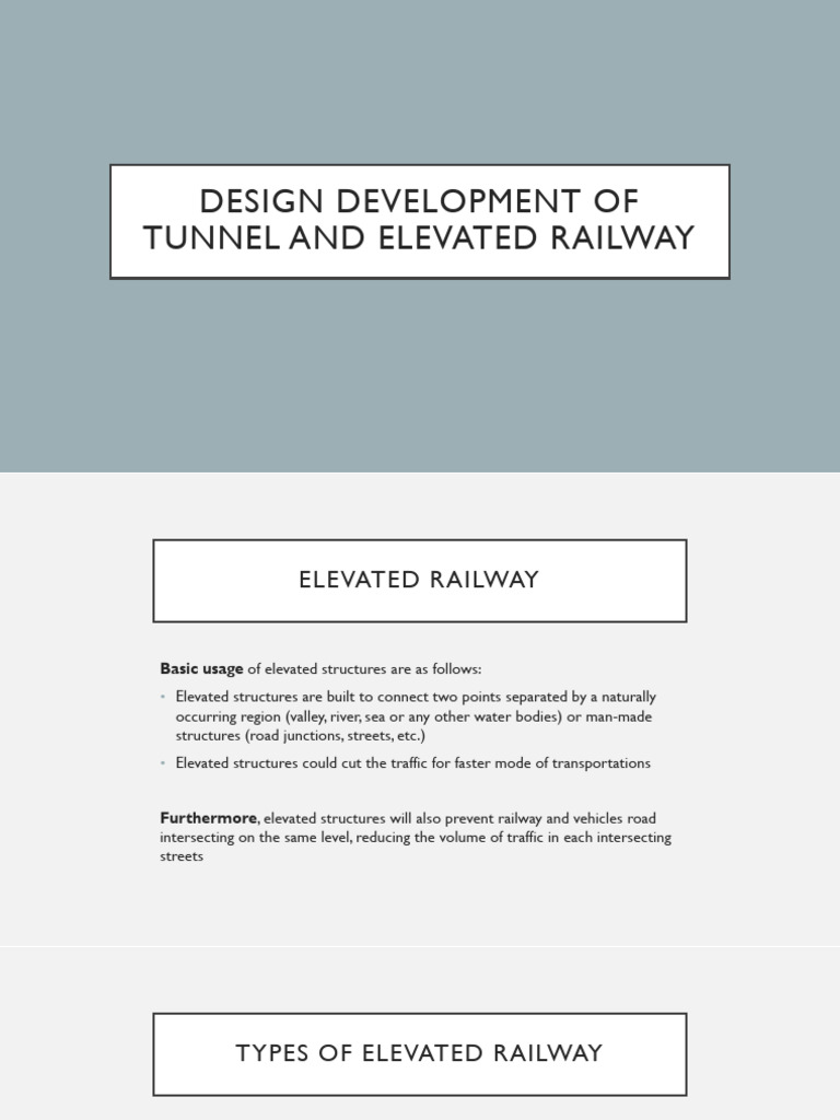 Elevated Railway Design and Construction Methods | PDF | Bridge | Beam ...