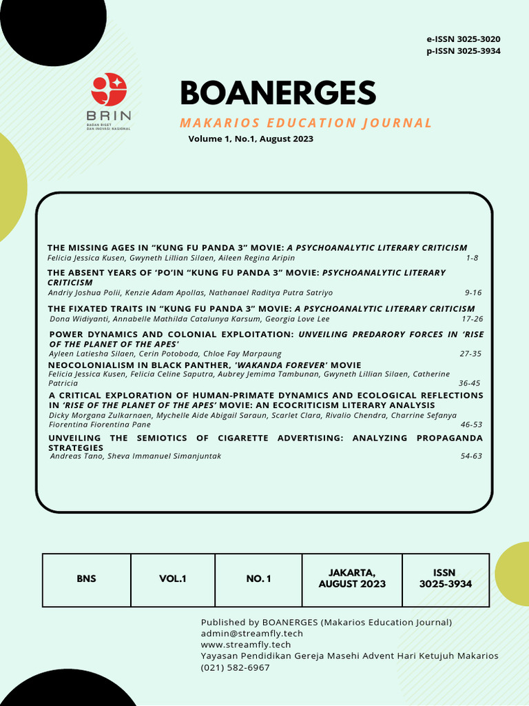 Boanerges: Makarios Education Journal, Vol.1 No.1 | PDF | Id | Sigmund ...